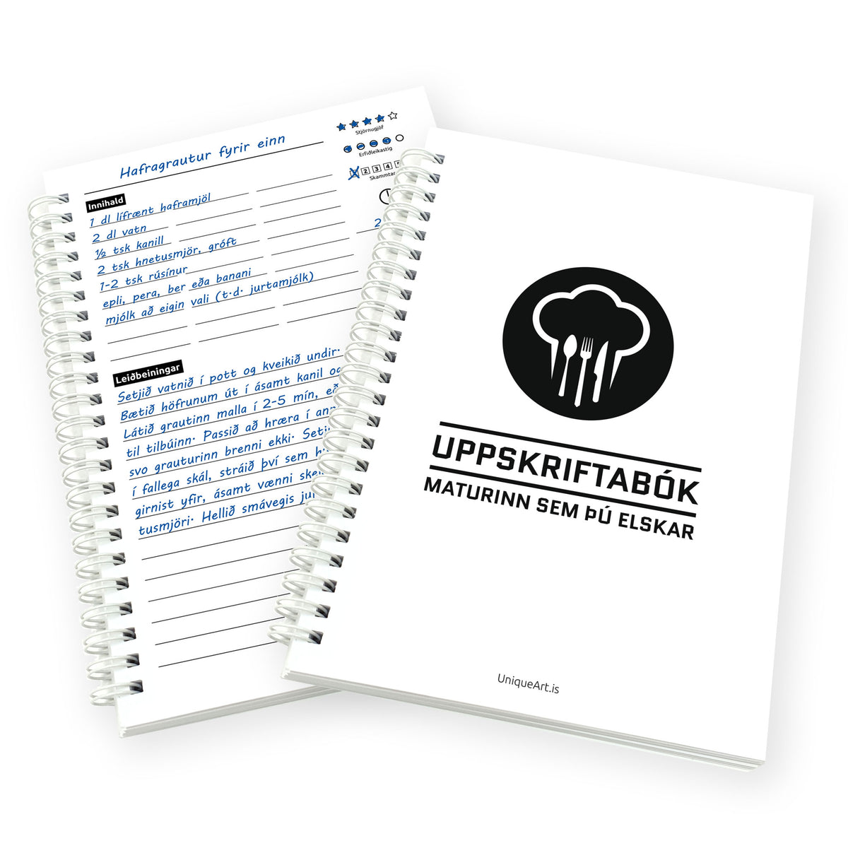 Uppskriftabók– Kilja.is